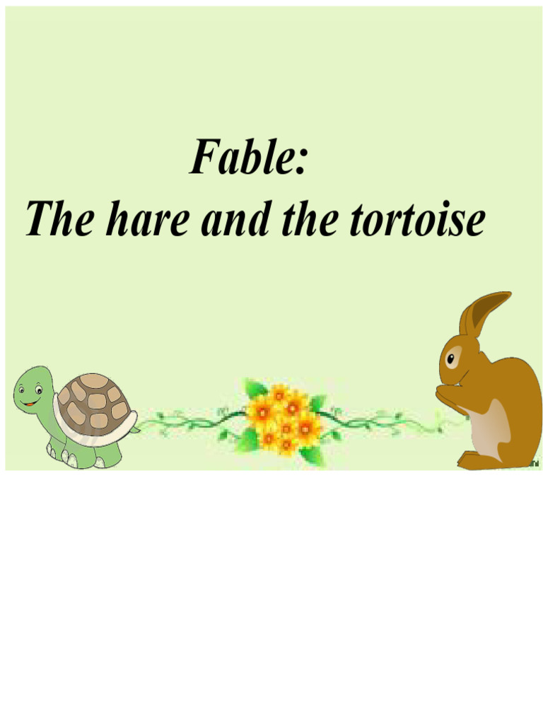 "The Tortoise and the Hare: A Lesson in Humility" | PDF