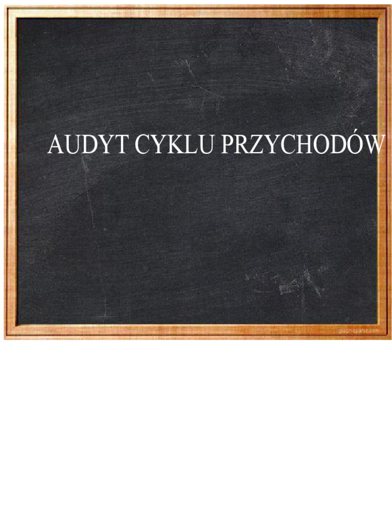 Audyt cyklu przychodów | PDF
