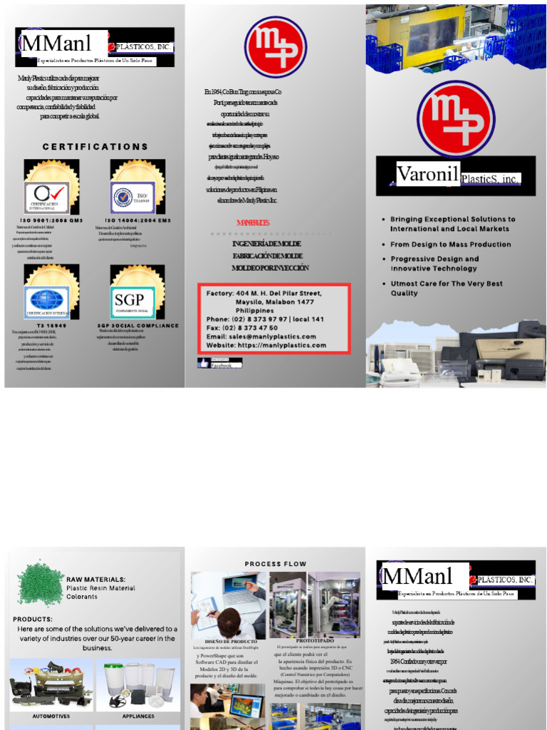 Infografía de Manly Plastics Inc. | PDF | Diseño | Informática