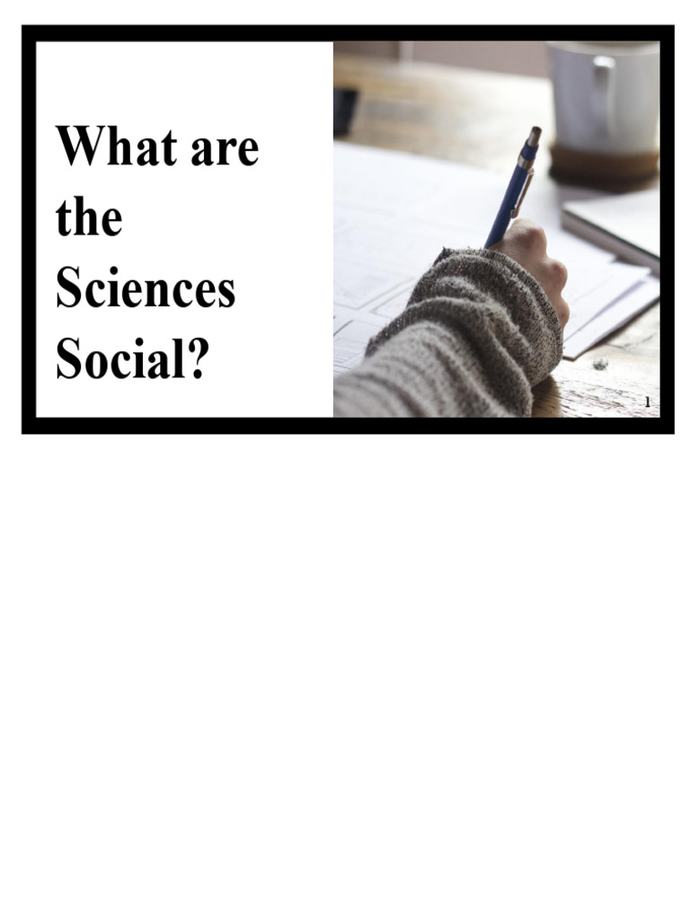 Understanding Social Sciences and Their Importance | PDF | Social ...