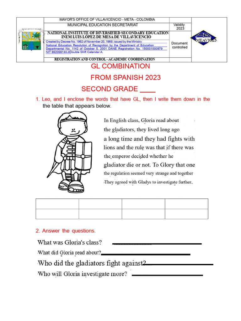 READING SHEET #4 WITH TRICKY SYLLABLES GL | PDF