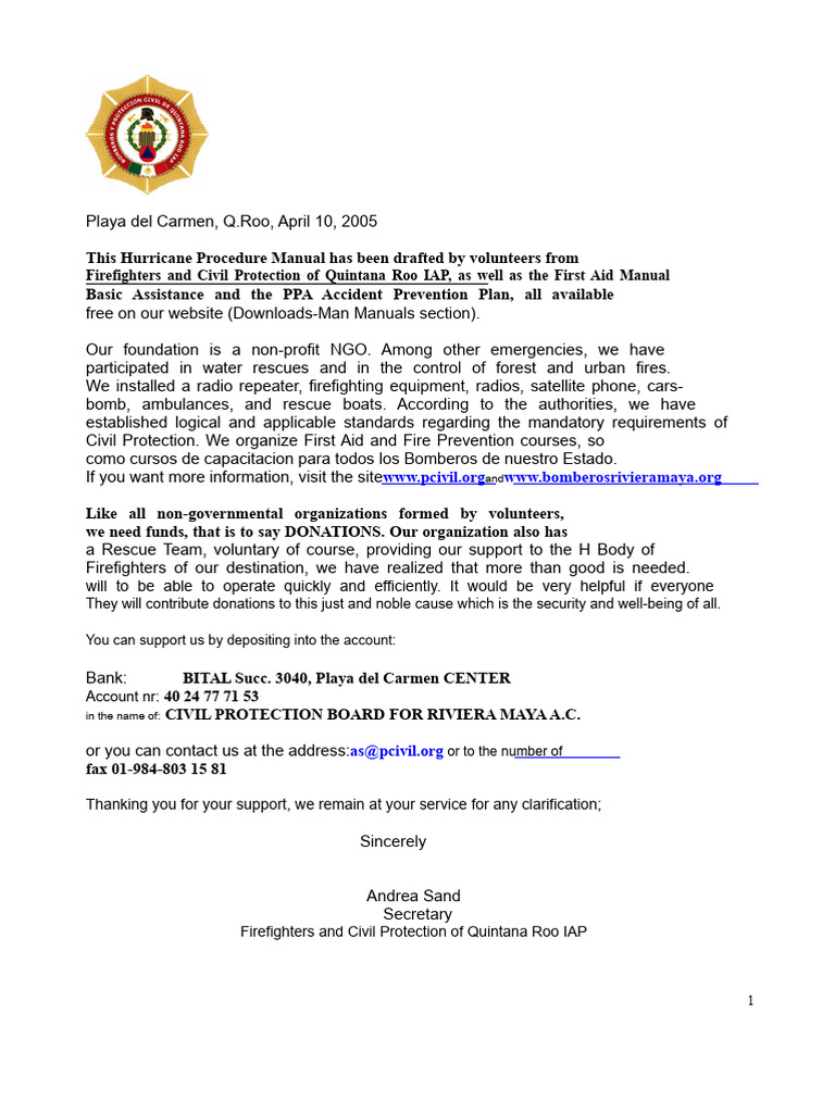 Hurricane Procedures Manual | PDF | Tropical Cyclones | Wound