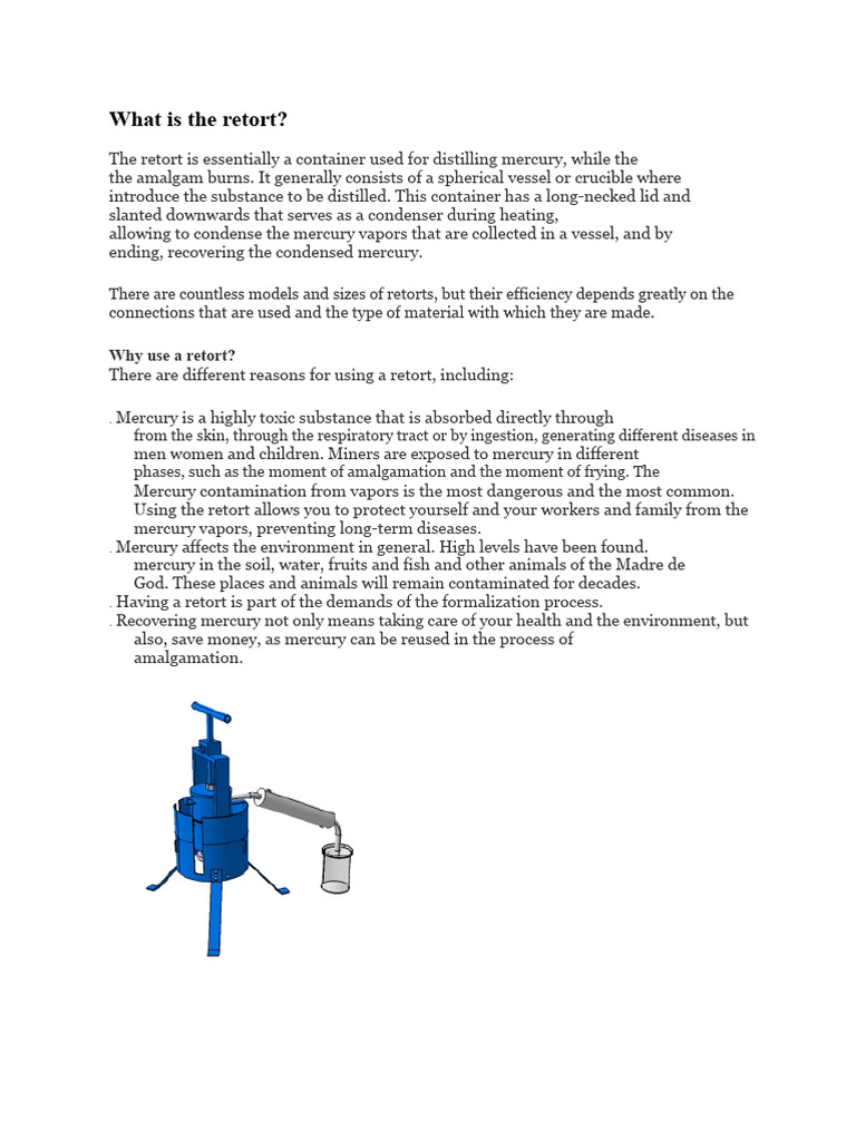 Understanding Mercury Retorts and Their Use | PDF | Distillation ...