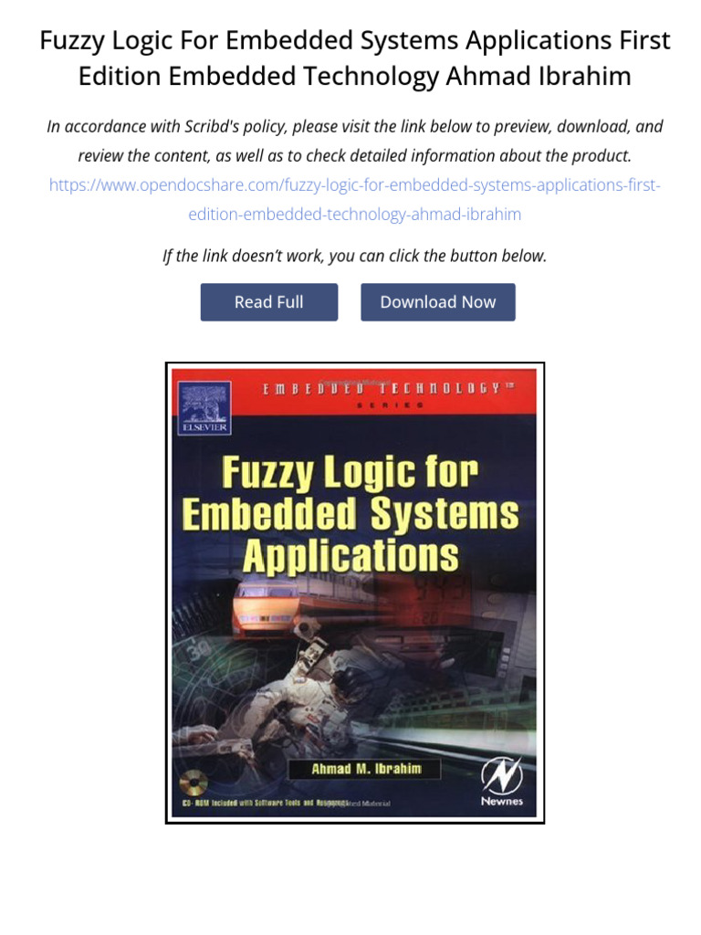 Fuzzy Logic for Embedded Systems Applications First Edition Embedded ...