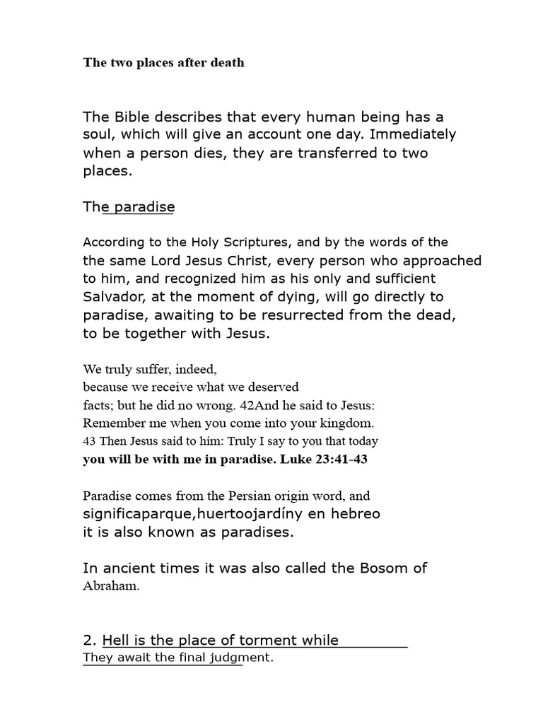 Afterlife: Paradise and Hell Explained | PDF | Hell | Paradise
