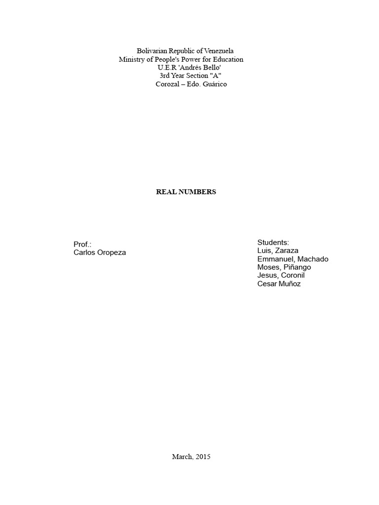 Power of real base and integer exponent.doc | PDF | Exponentiation ...