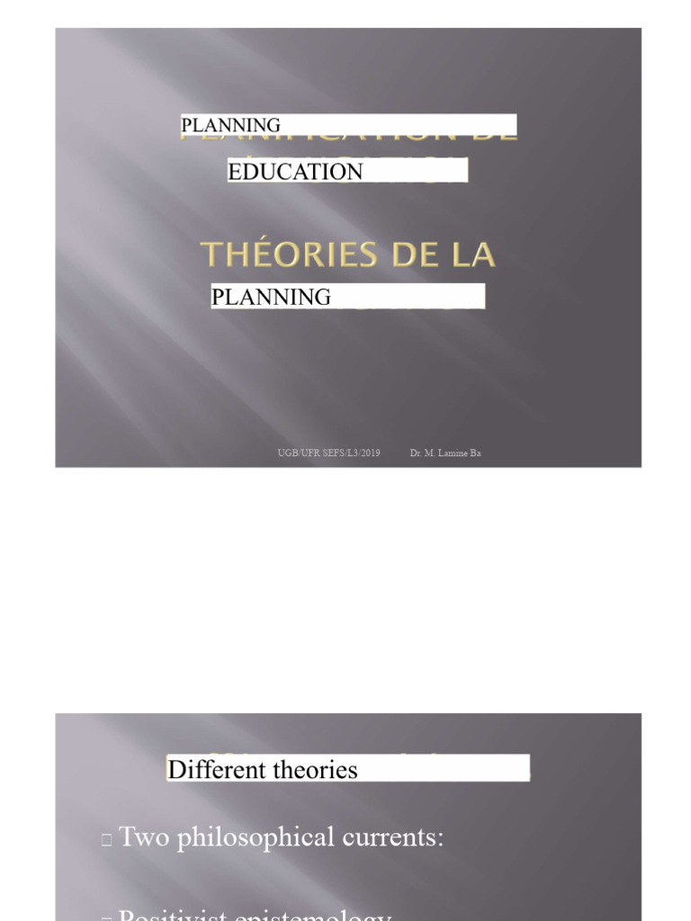 Planning theories | PDF | Positivism | Epistemology