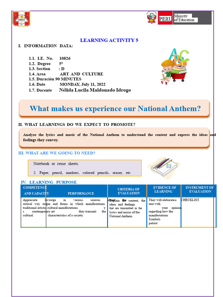 ART SESSION What Makes Us Experience Our National Anthem | PDF