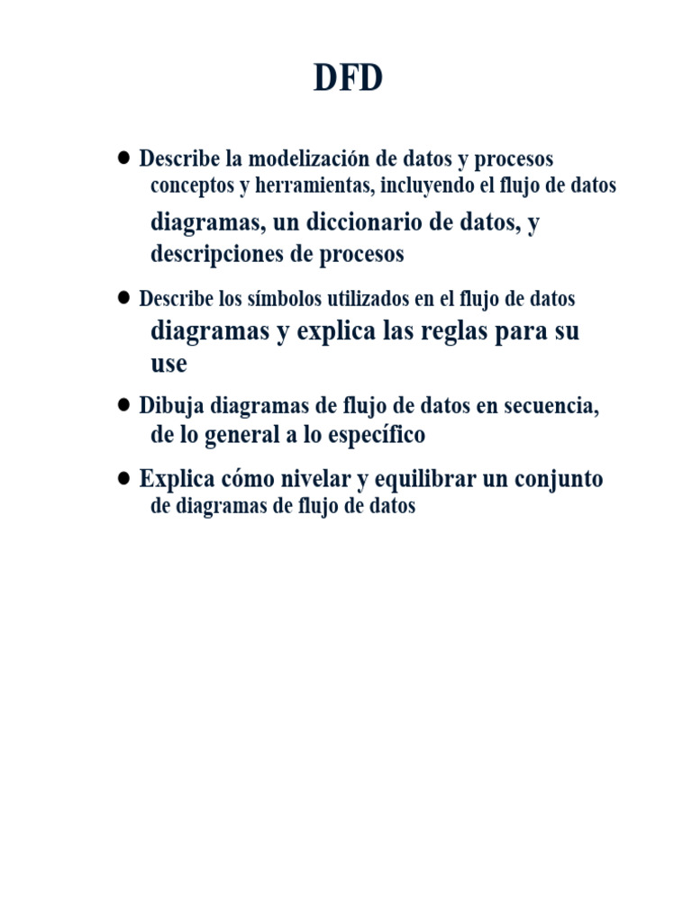 DFD_y_Diccionario_de_Datos_-_SAD_6e.ppt | PDF | Datos | Informática