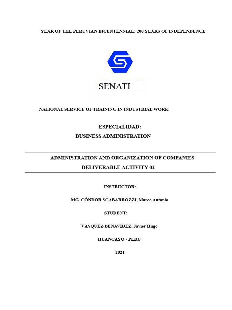 Business Administration Project Overview | PDF | Entrepreneurship ...