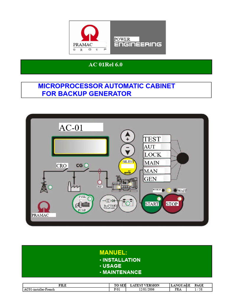 Automate AC01-installer-French | PDF | Power Supply | Battery Charger