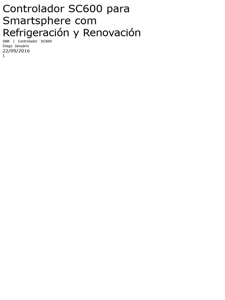 Manual de Entrenamiento Controlador SC600 RC5 | PDF | Presión ...