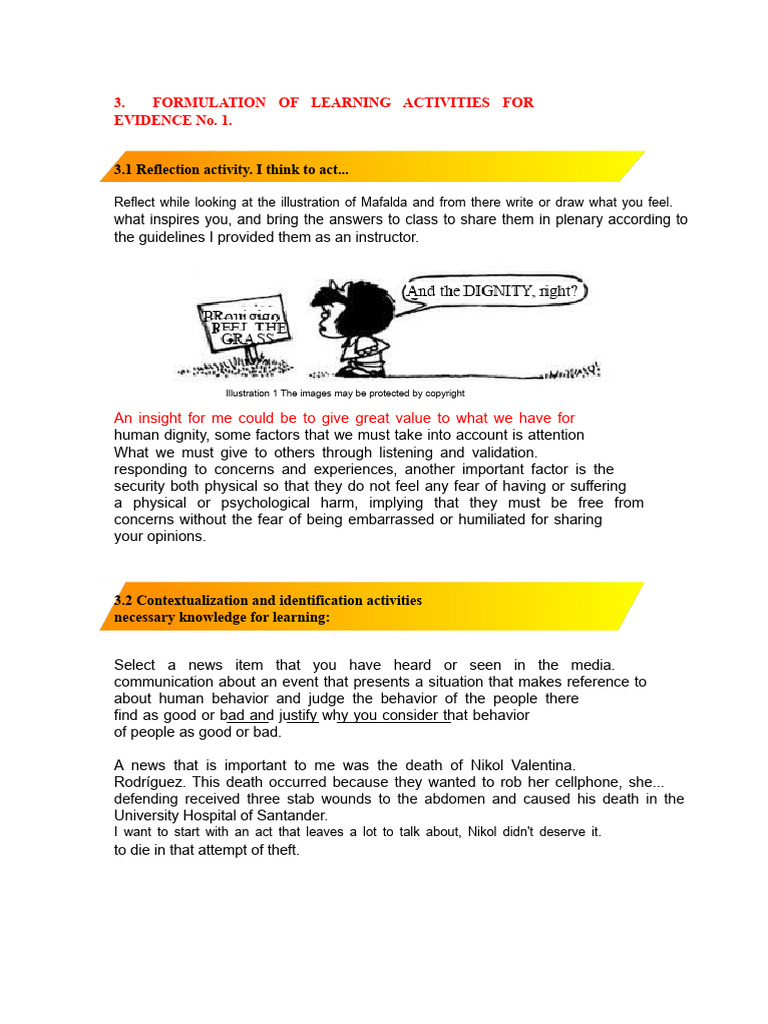 1. Evidence_ Role Play and Written Document of the Elements Involved in ...