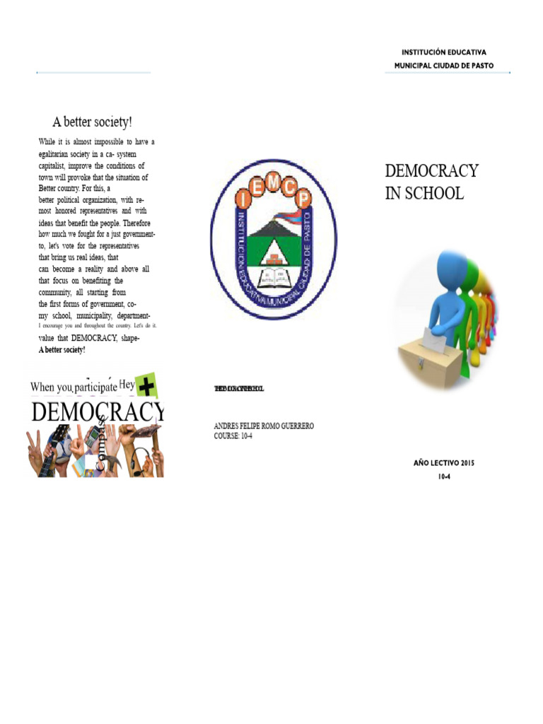 Democracy Brochure | PDF | Democracy | Political Ideologies
