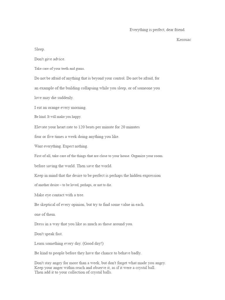 How to be perfect Ron Padgett | PDF