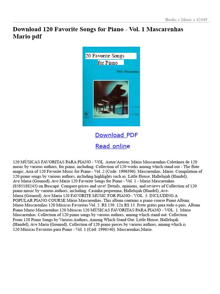 358291508-120-favorite-songs-for-piano-vol-1pdf_compress | PDF