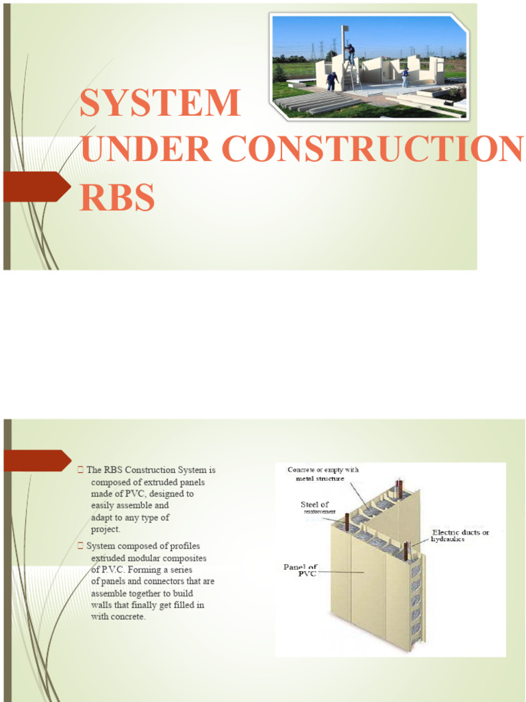 RBS CONSTRUCTION SYSTEM - without video.pptx | PDF | Roof | Wall