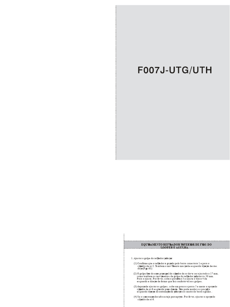 Manual-Siruba-F007J-UTG-UTH | PDF