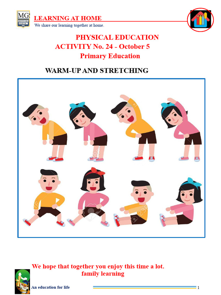 Home Physical Education Warm-Up Guide | PDF | Flexibility (Anatomy ...