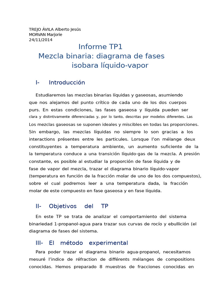 TP Termodinámica | PDF | Fase (materia) | Diagrama de fases