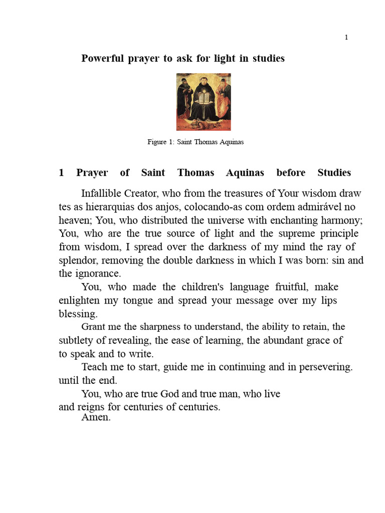Prayer for Enlightenment in Studies | PDF