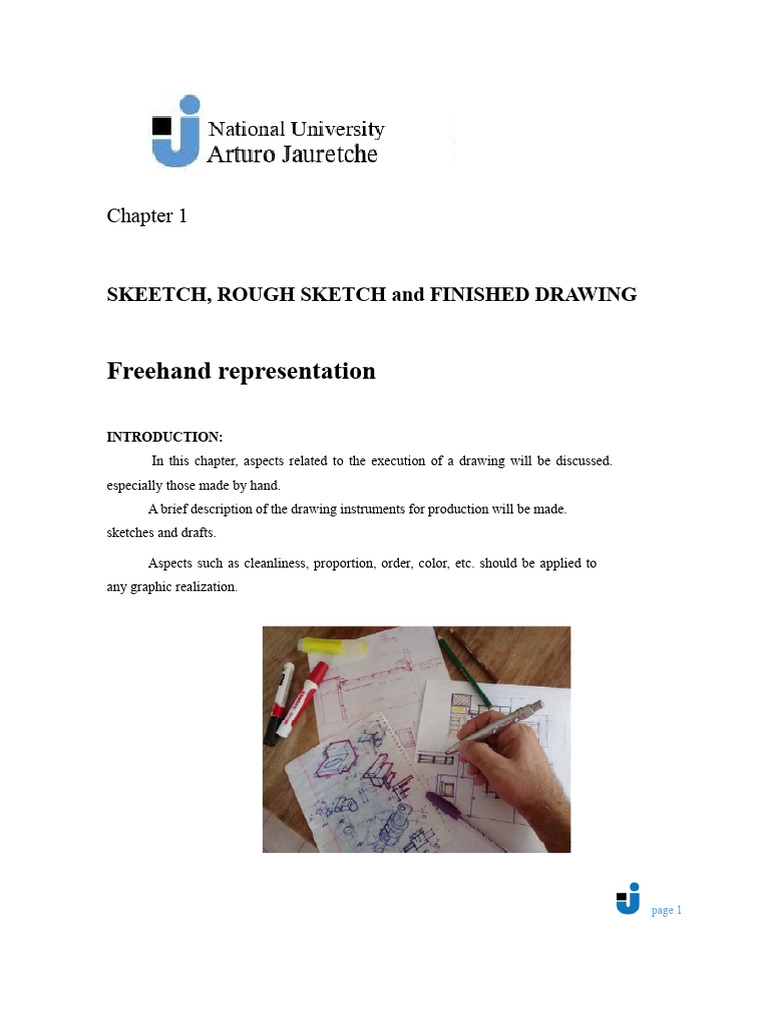 Freehand Drawing Techniques Explained | PDF | Drawing | Technical Drawing