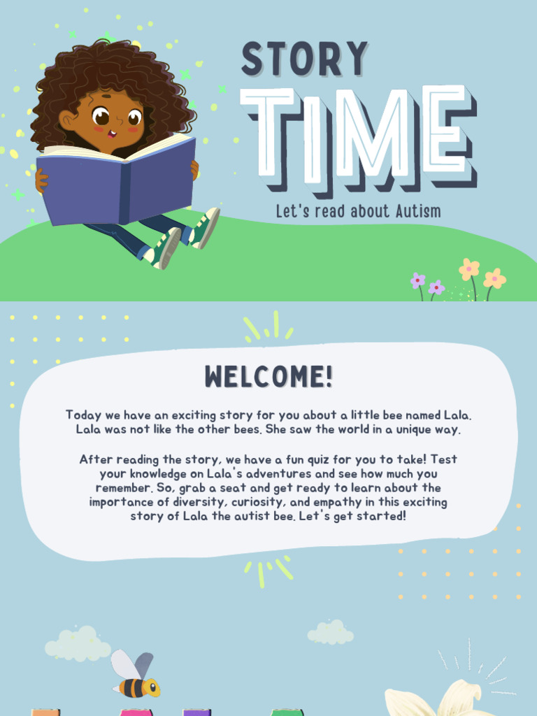 Autism Storytime and Quiz Presentation | PDF | Honey | Beehive