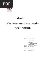 Person-Environment-Occupation Model | PDF | Occupational Therapy | Behavior