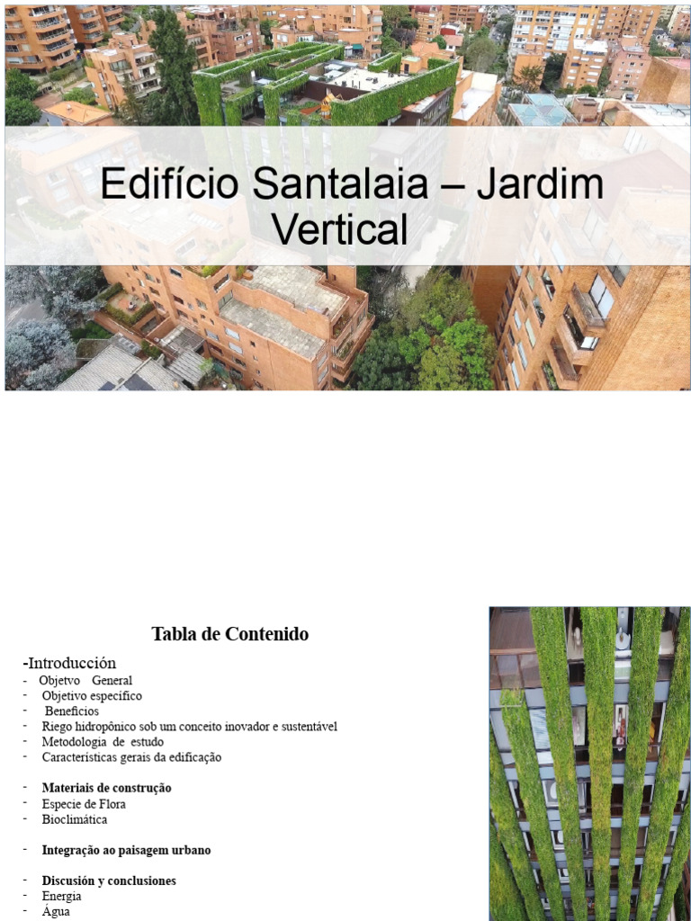 Edifício Santalaia – Jardim Vertical Final | PDF | Água | Aquecimento ...