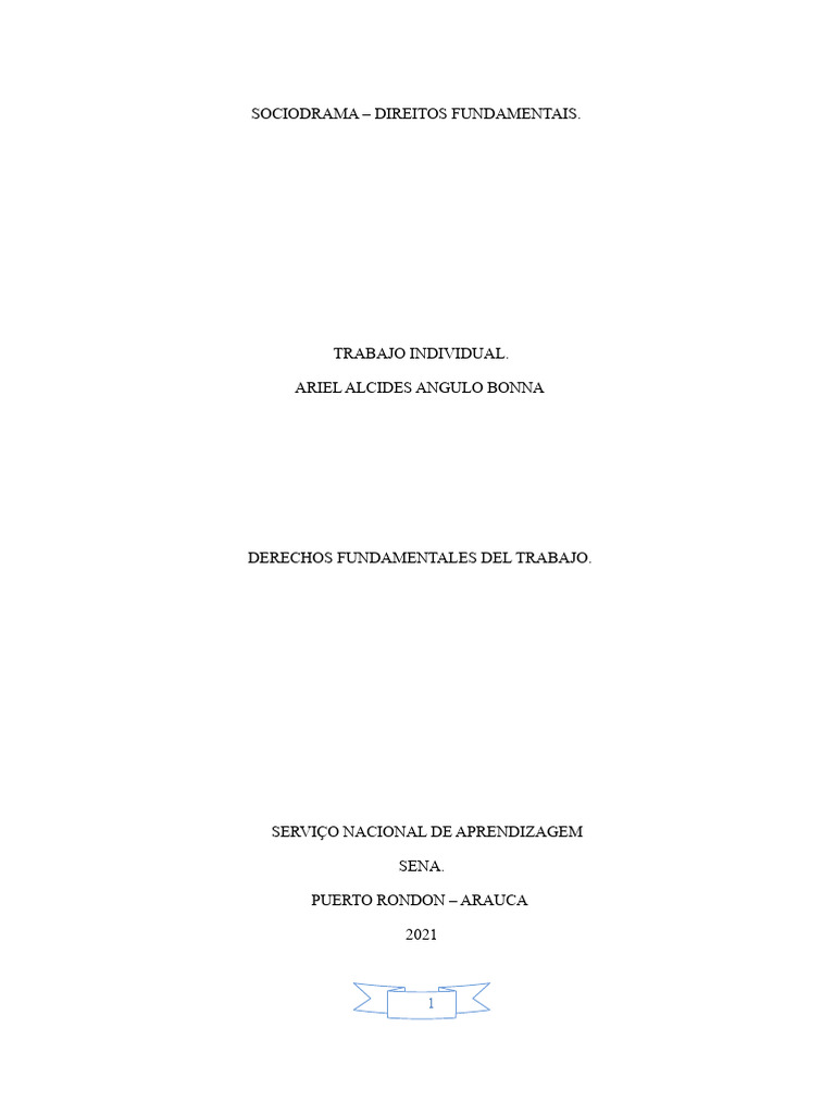 SOCIODRAMA DIREITOS FUNDAMENTAIS. | PDF | Fenomenologia (Filosofia ...