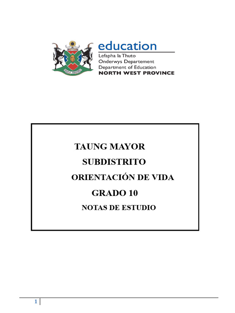 Notas de Estudio de Grado 10-1 | PDF | Hombre | Mujer