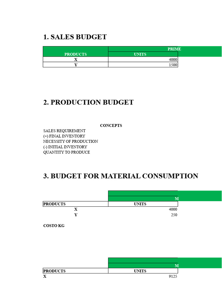 EXERCISE_7_8__Until_budget_6.xlsx | PDF | Expense | Cost Of Goods Sold