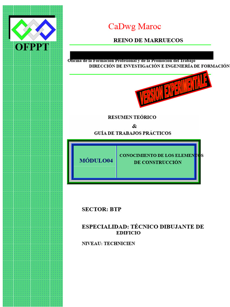 M04-Conocimiento de elementos de construcción-BTP-TDB | PDF ...