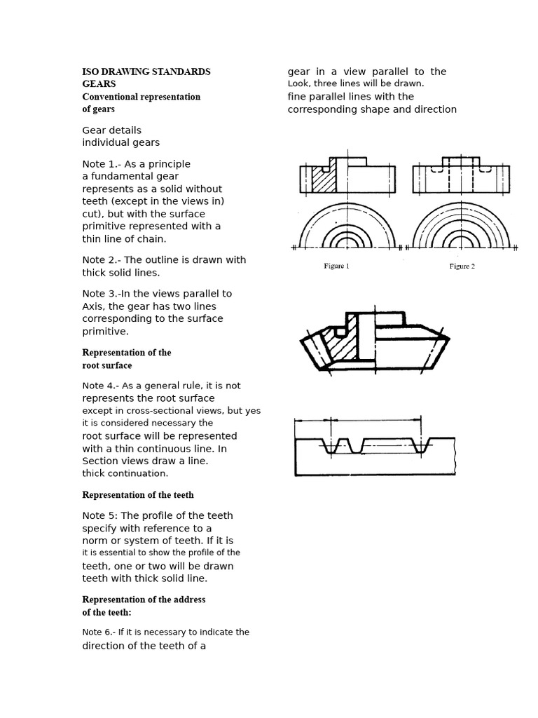 ISO Standards Gear Drawing | PDF