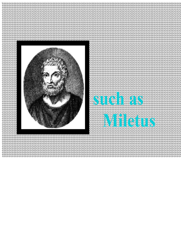 Thales of Miletus | PDF