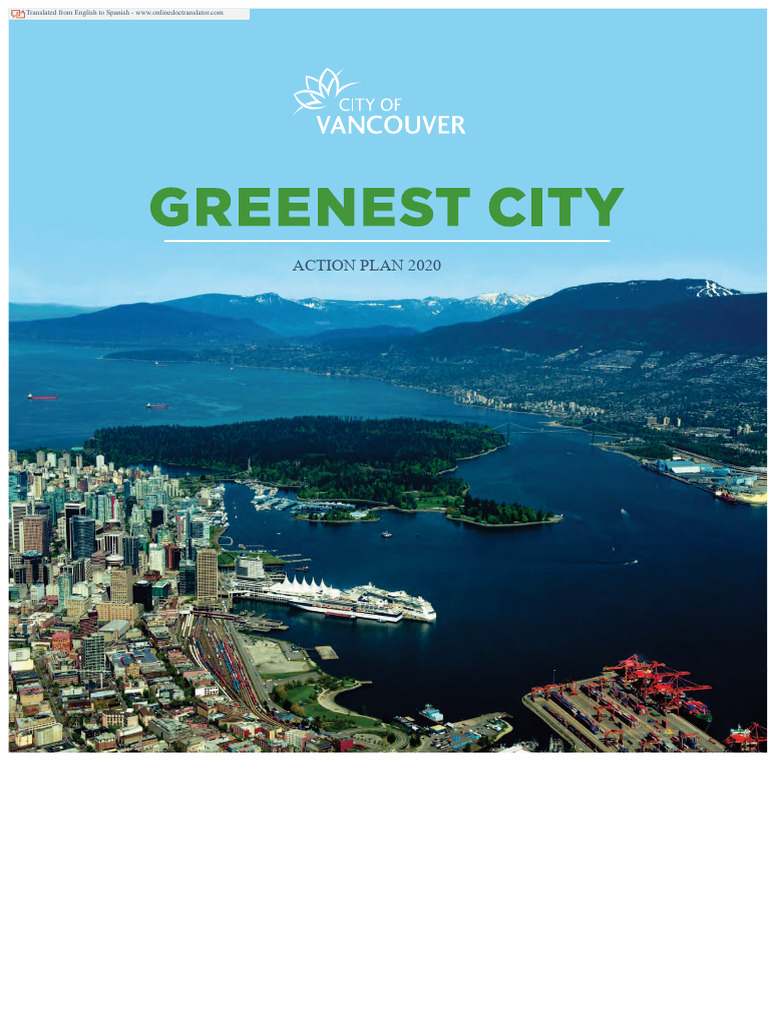 Greenest City Action Plan | PDF | Climate Change | Green Job
