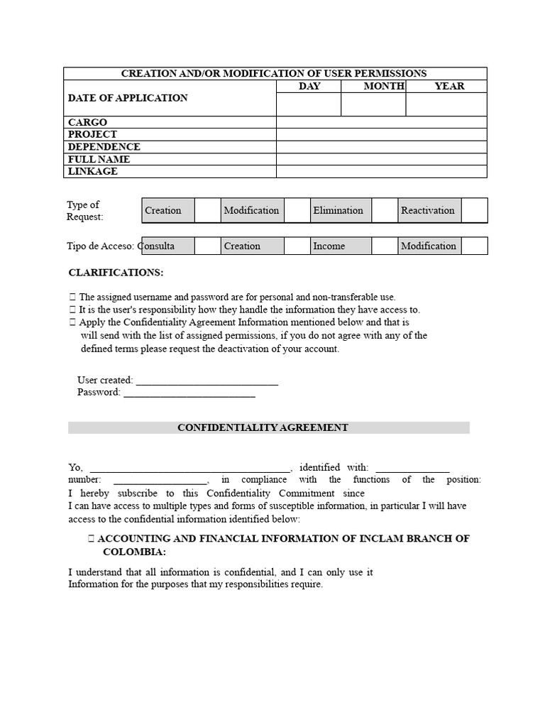 USER AND PASSWORD DELIVERY FORMAT | PDF