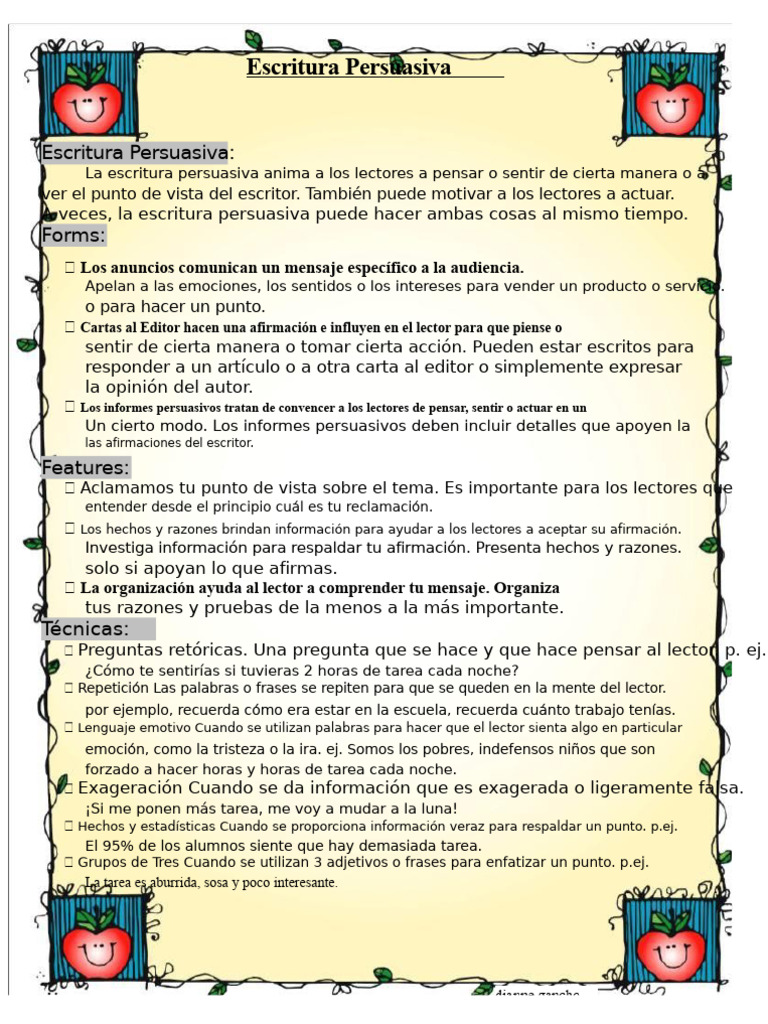 Técnicas de Escritura Persuasiva | PDF | Escritores | Comunicación