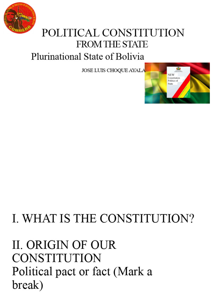 POLITICAL CONSTITUTION OF THE PLURINATIONAL STATE OF BOLIVIA | PDF ...