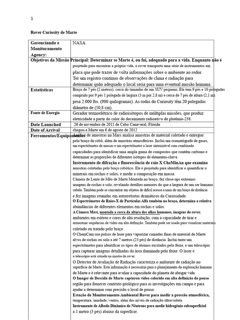 Informações e Avanços Atuais sobre o Sistema Solar.doc.docx | PDF ...