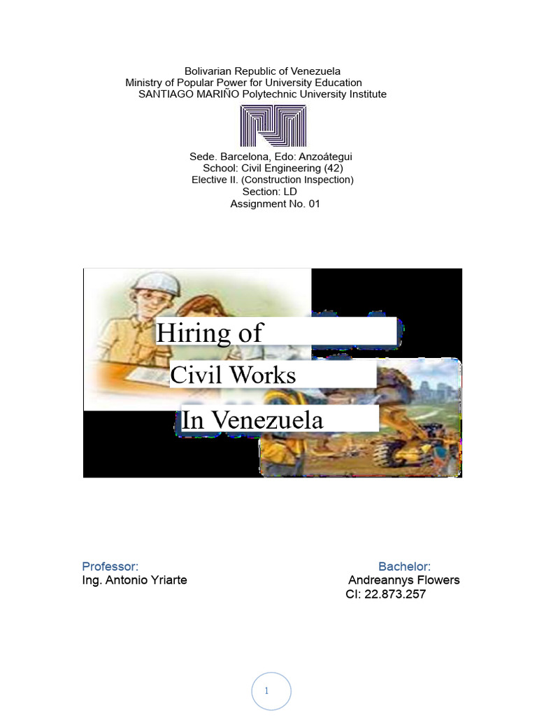 Hiring of Civil Works in Venezuela | PDF | Lease | Landlord
