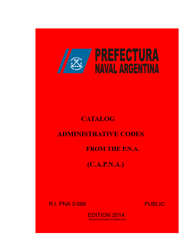 Catalog Administrative Codes: From The P.N.A | PDF