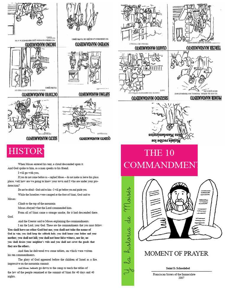 Mini Book The 10 Commandments | PDF