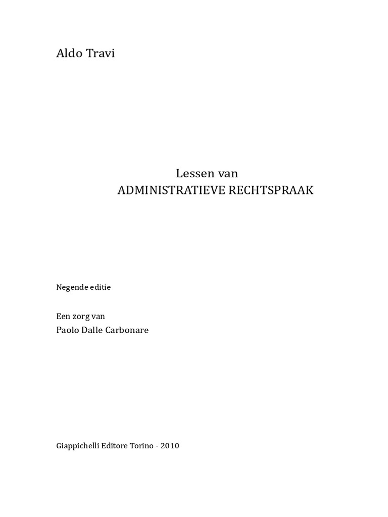 Schema's Van Administratieve Justitie Administratief Recht Balken | PDF
