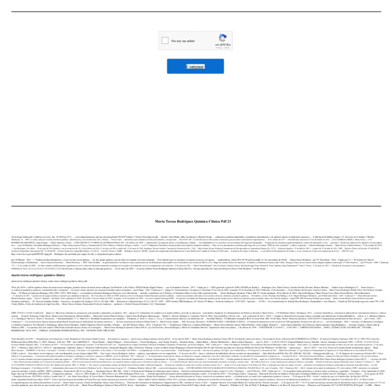Maria Teresa Rodriguez Química Clínica PDF 23 (1) | PDF