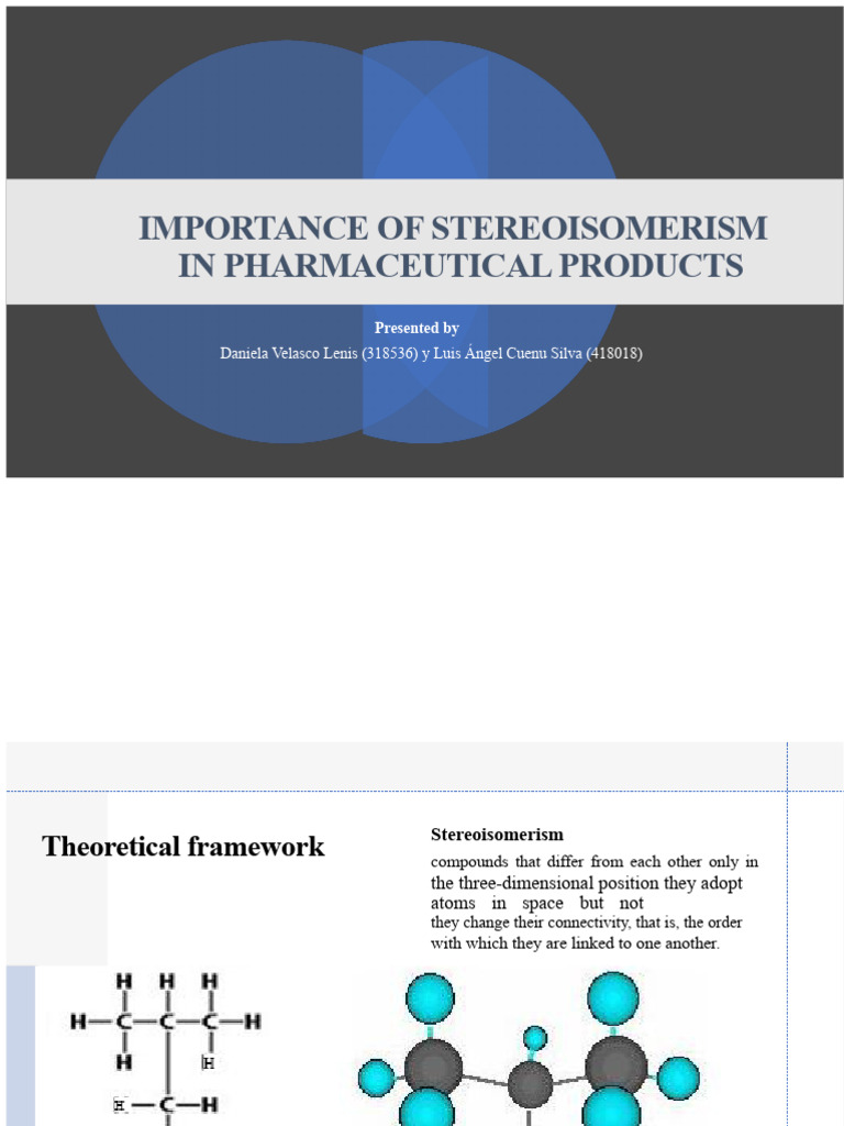 Stereoisomerism in Pharmaceuticals | PDF | Stereochemistry | Chemistry