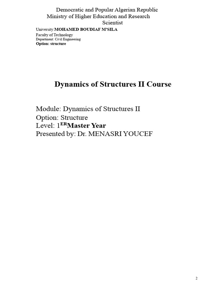 Chapter 3 Progressive Push Method (Pushover) | PDF | Elasticity ...