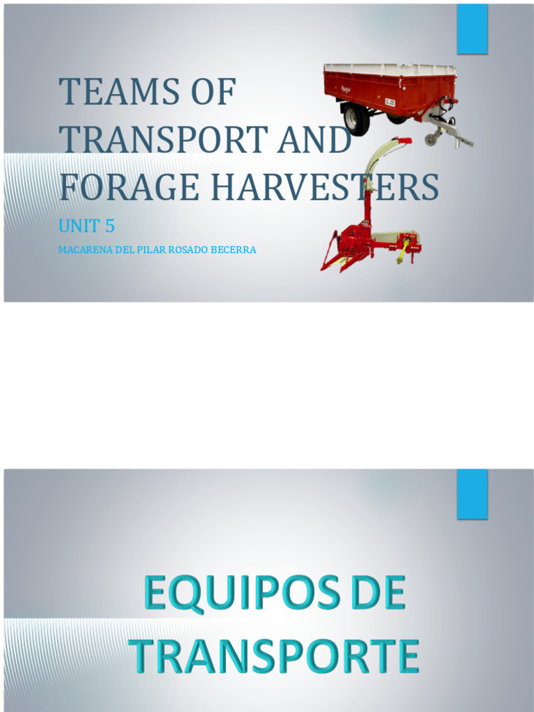 Transport Equipment and Silos | PDF | Trailer (Vehicle) | Tractor