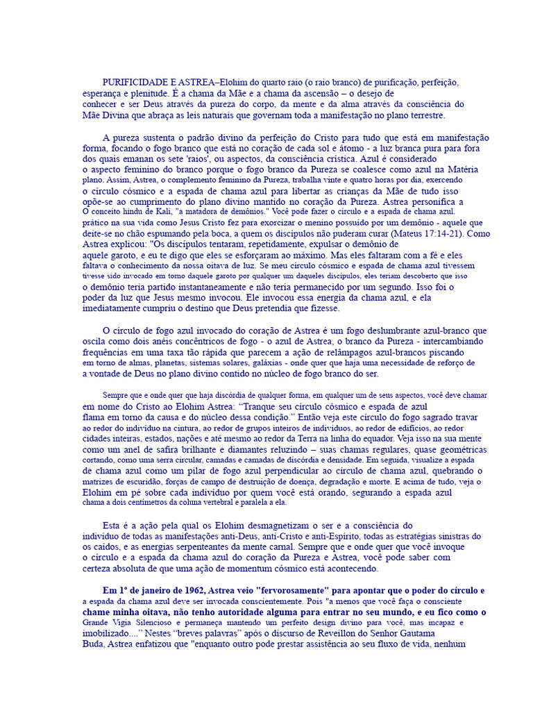 Astrea e o Poder da Chama Azul | PDF | Deus | Amor