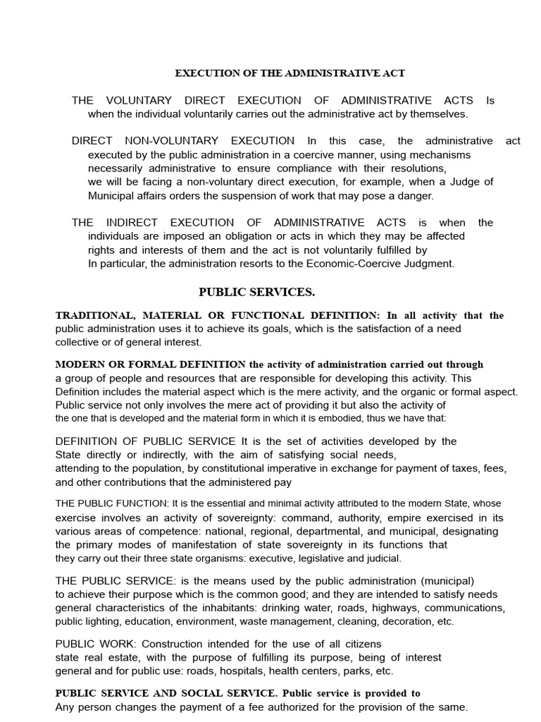 EXECUTION OF THE ADMINISTRATIVE ACT.docx | PDF | Justice | Crime & Violence